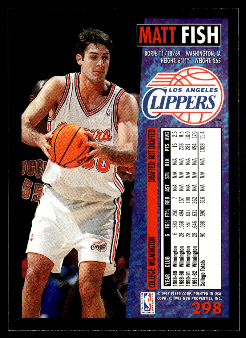 1994-95 Fleer Matt Fish #298 on Kronozio