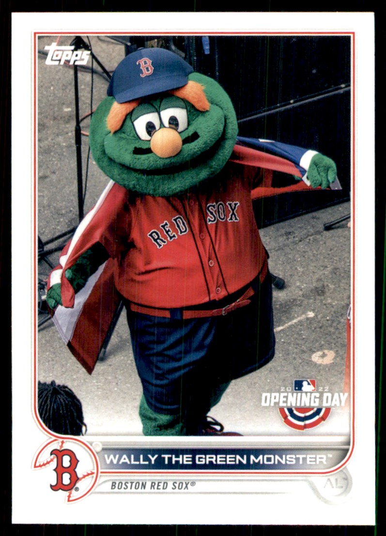 2022 Topps Opening Day Mascots Wally the Green Monster #M2 on Kronozio