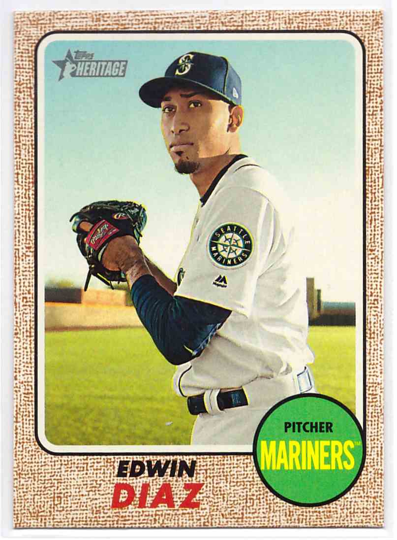 2017 Topps Heritage High Number Edwin Diaz #702 on Kronozio