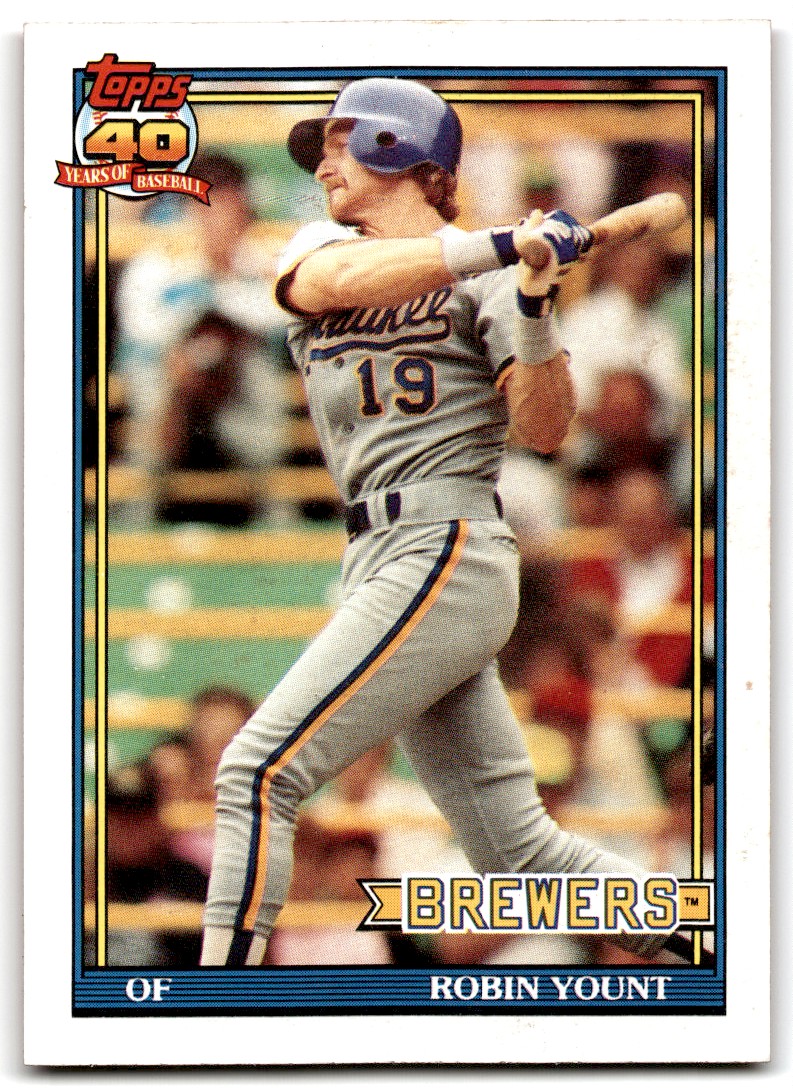 1991 Topps Baseball Card Robin Yount #575 on Kronozio