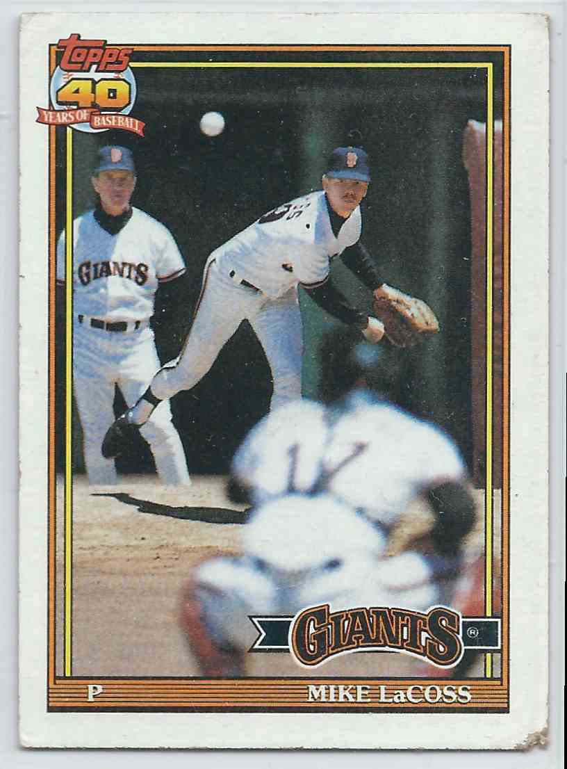 1991 Topps 40th Mike LaCoss #242 on Kronozio