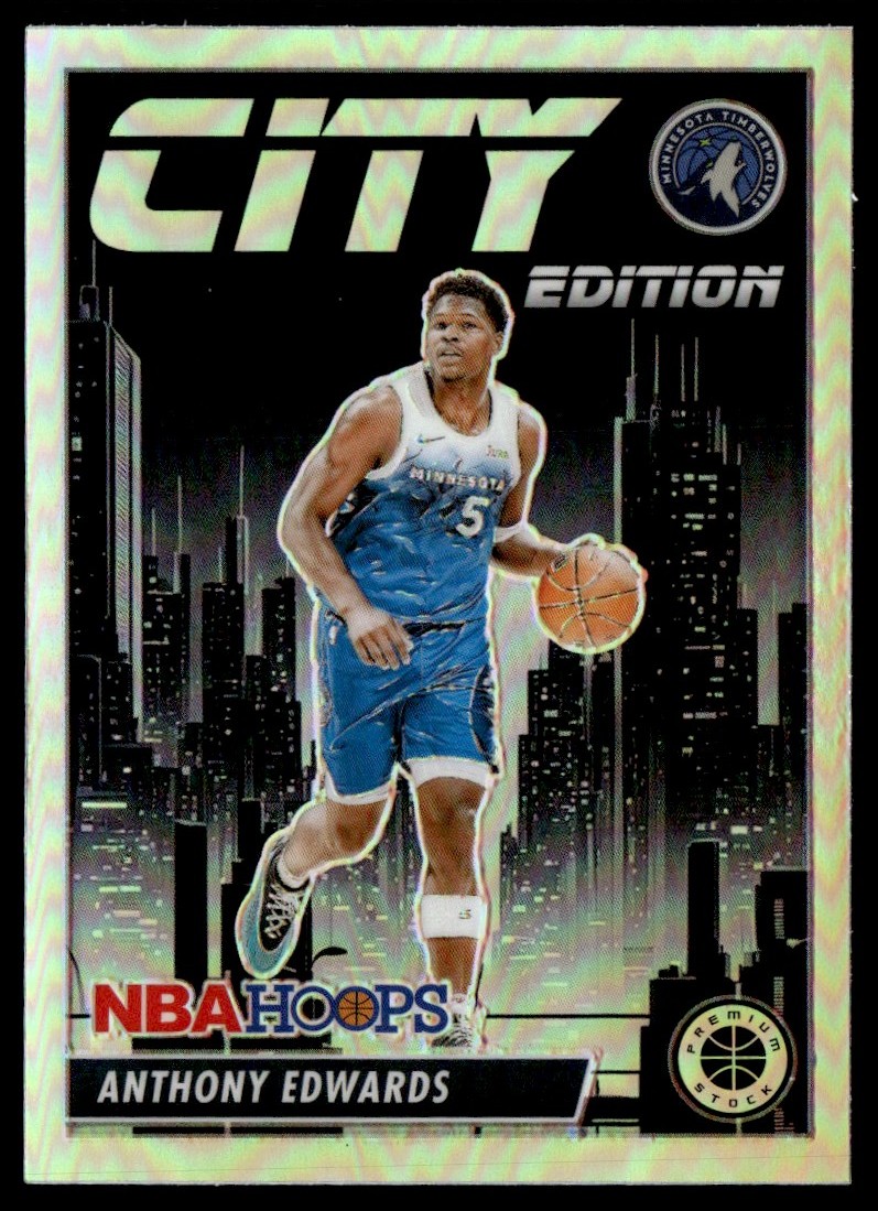2024-25 Panini Hoops City Edition Silver Anthony Edwards #4 on Kronozio