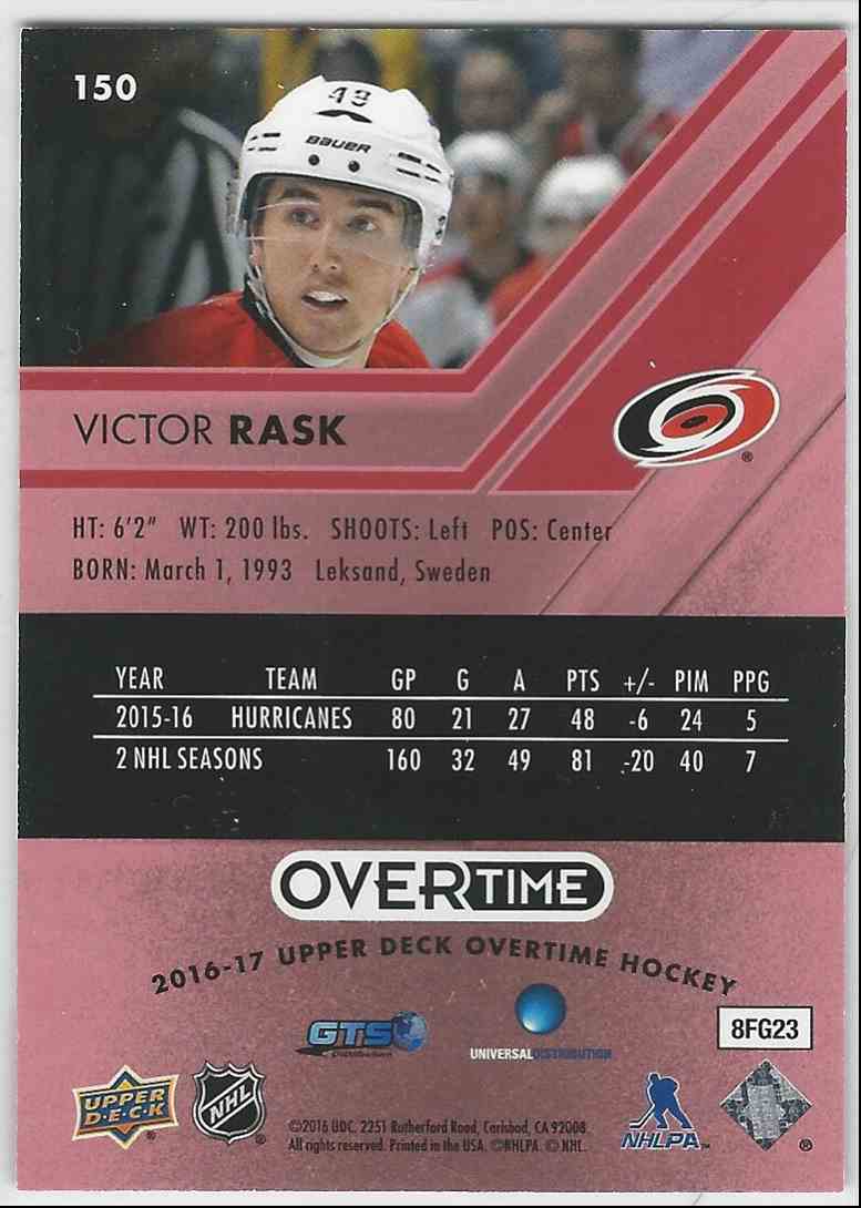 2016-17 Upper Deck Overtime Red Victor Rask #150 on Kronozio