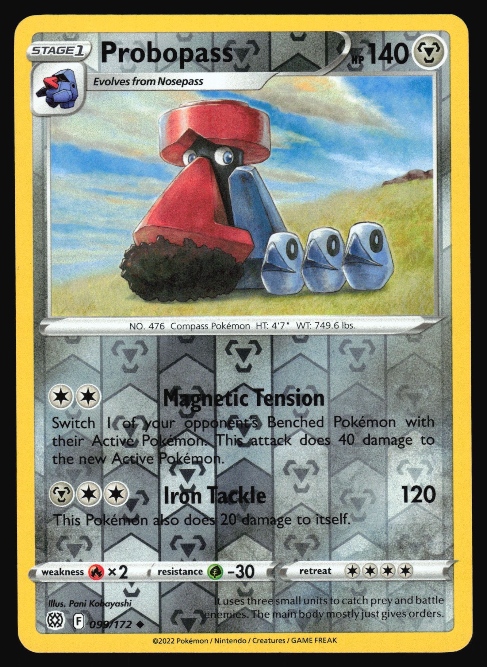 2022 Pokemon Brilliant Stars Probopass on Kronozio