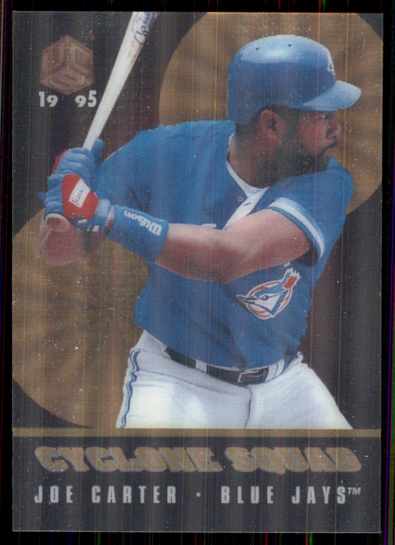 1995 Sportflix UC3 Cyclone Squad Joe Carter #CS20 on Kronozio