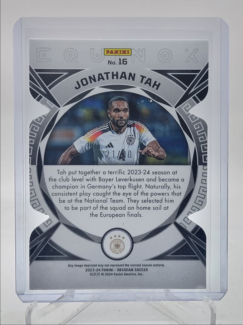 2023 OBSIDIAN EQUINOX BLUE ETCH DIE CUT JONATHAN TAH on Kronozio