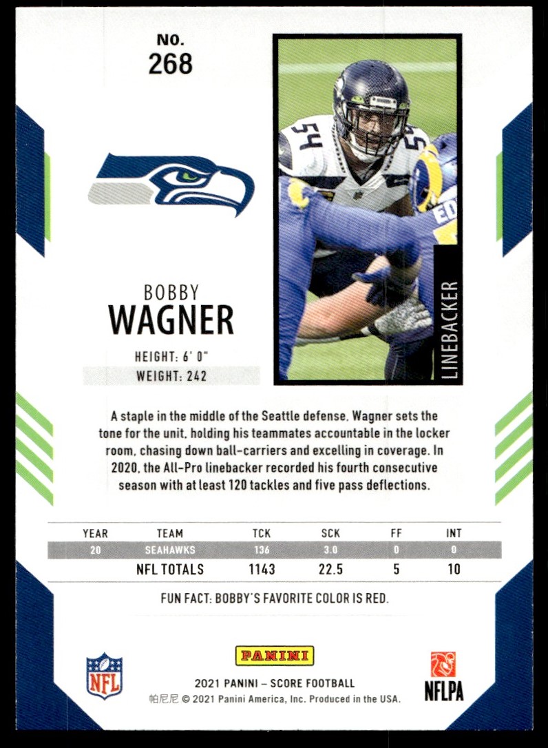 2021 Score Bobby Wagner #268 on Kronozio