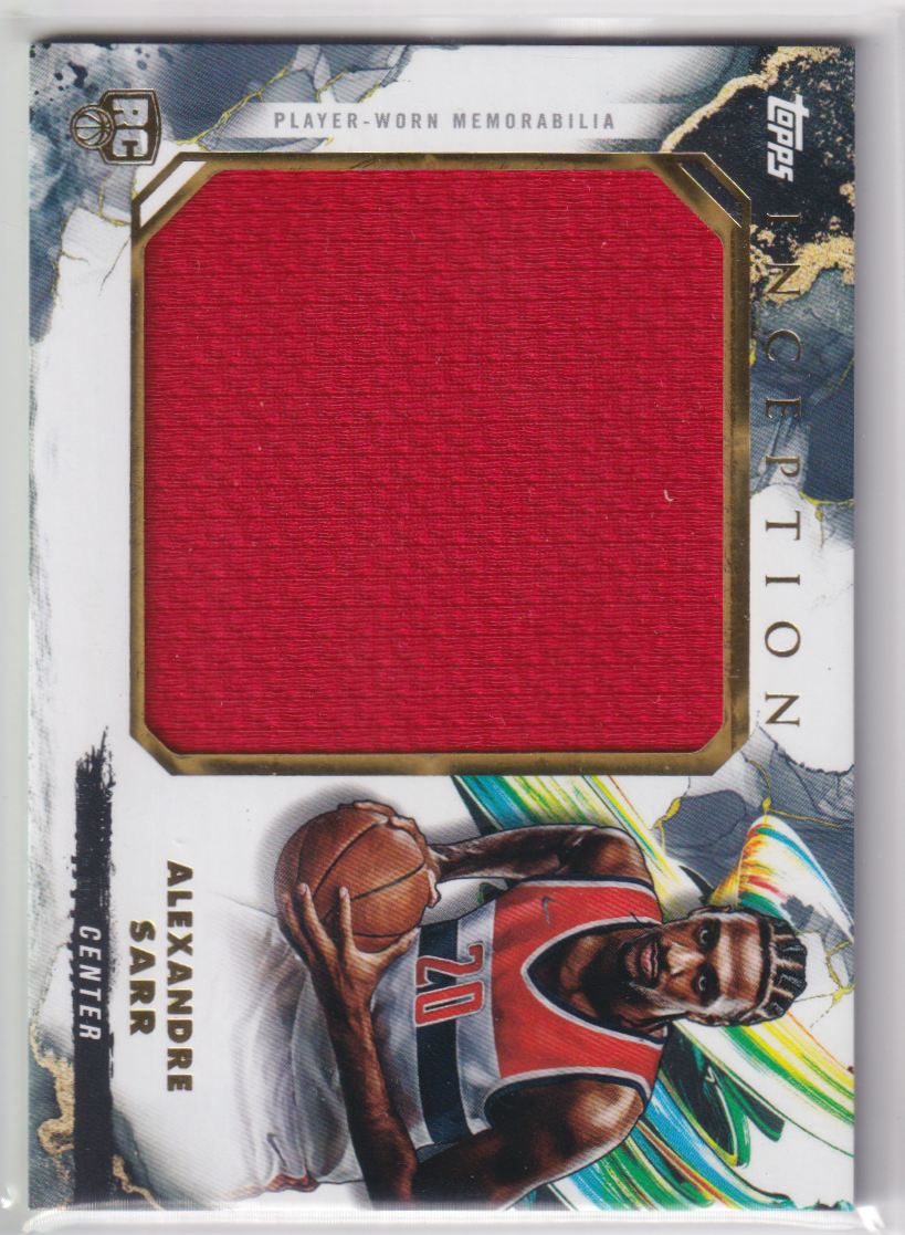 2024-25 Topps Inception Rookie Relics Alexandre Sarr #RJR-AS on Kronozio