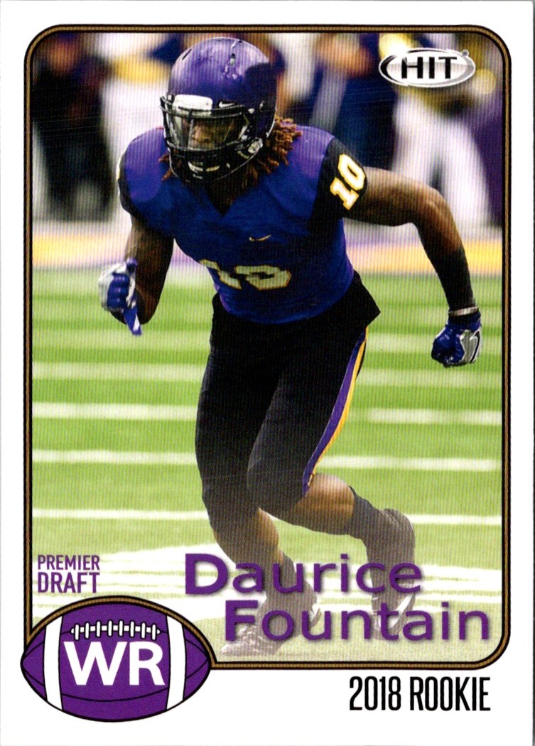 2018 SAGE HIT Daurice Fountain #1 Northern Iowa Panthers Football Card ...