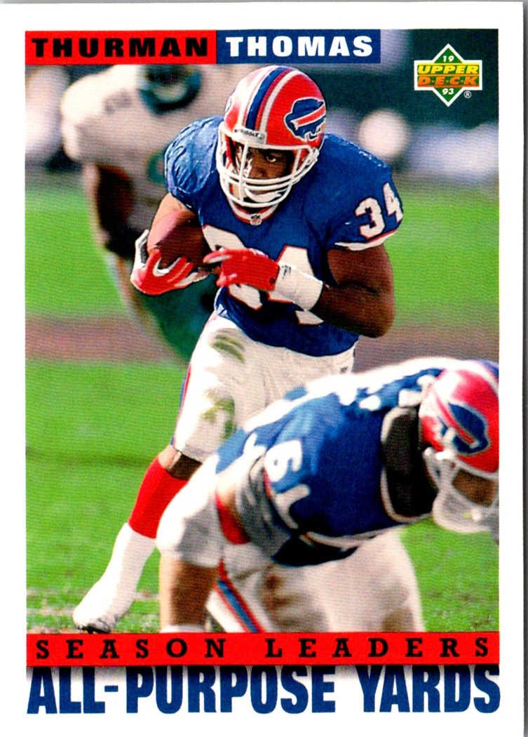 1993 Upper Deck Thurman Thomas #428 on Kronozio