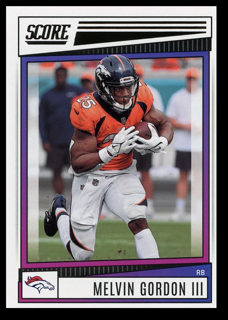 2022 Score Melvin Gordon III #80 on Kronozio