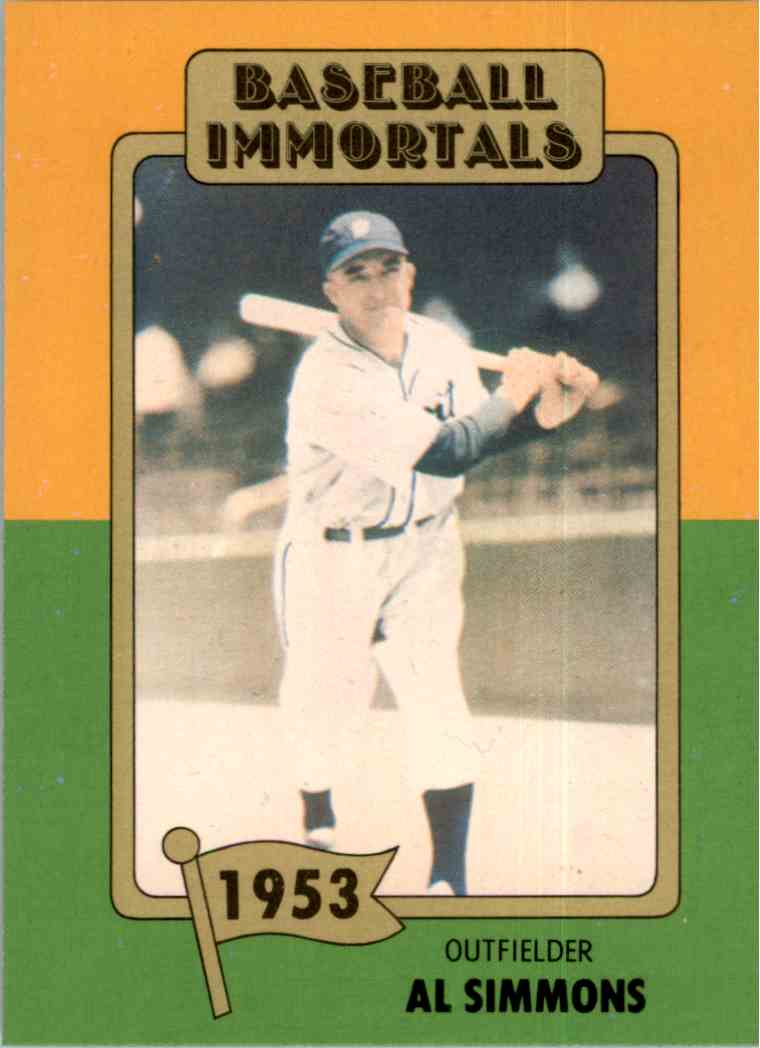 1980 Baseball Immortals 1st Printing - Al Simmons - #68 on Kronozio