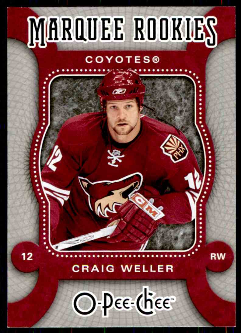 2007-08 O-Pee-Chee Marquee Rookies Craig Weller #585 on Kronozio