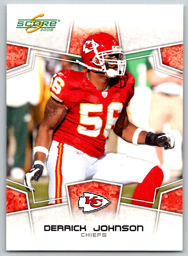 2008 Score Derrick Johnson #158 on Kronozio