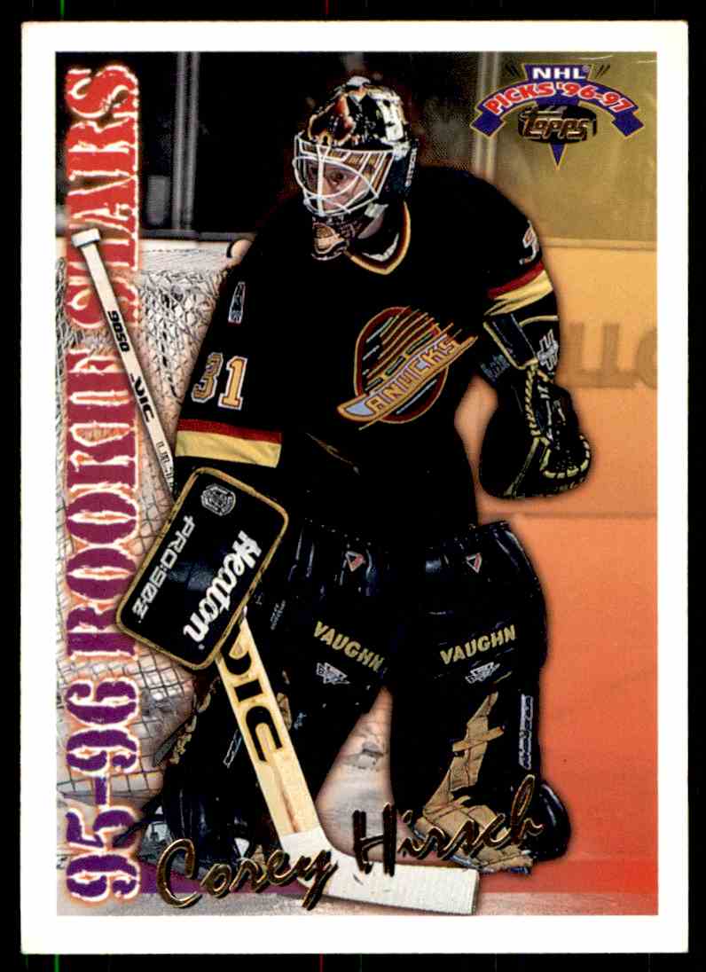1996-97 Topps Rookie Stars Corey Hirsch #RS16 on Kronozio