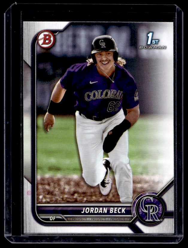 2022 Bowman Draft Baseball Jordan Beck #BD-34 on Kronozio