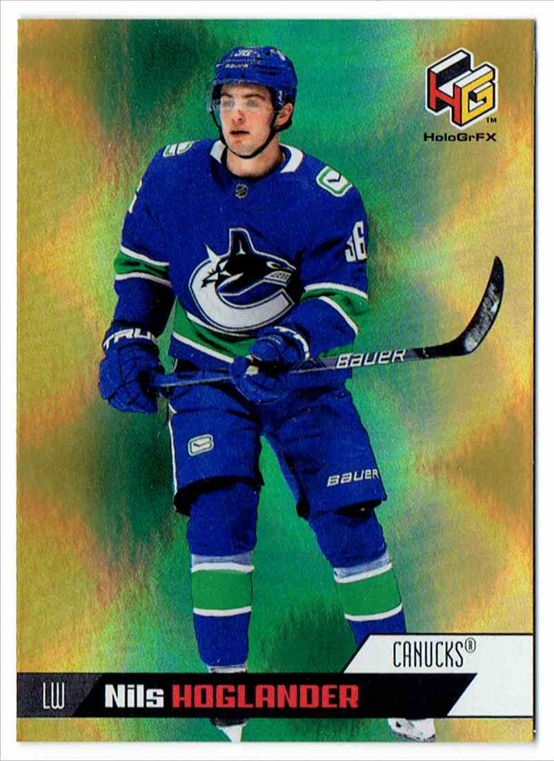 2020-21 Upper DeckExtended HoloGrFx Gold Nils Hoglander #HG-4 on Kronozio