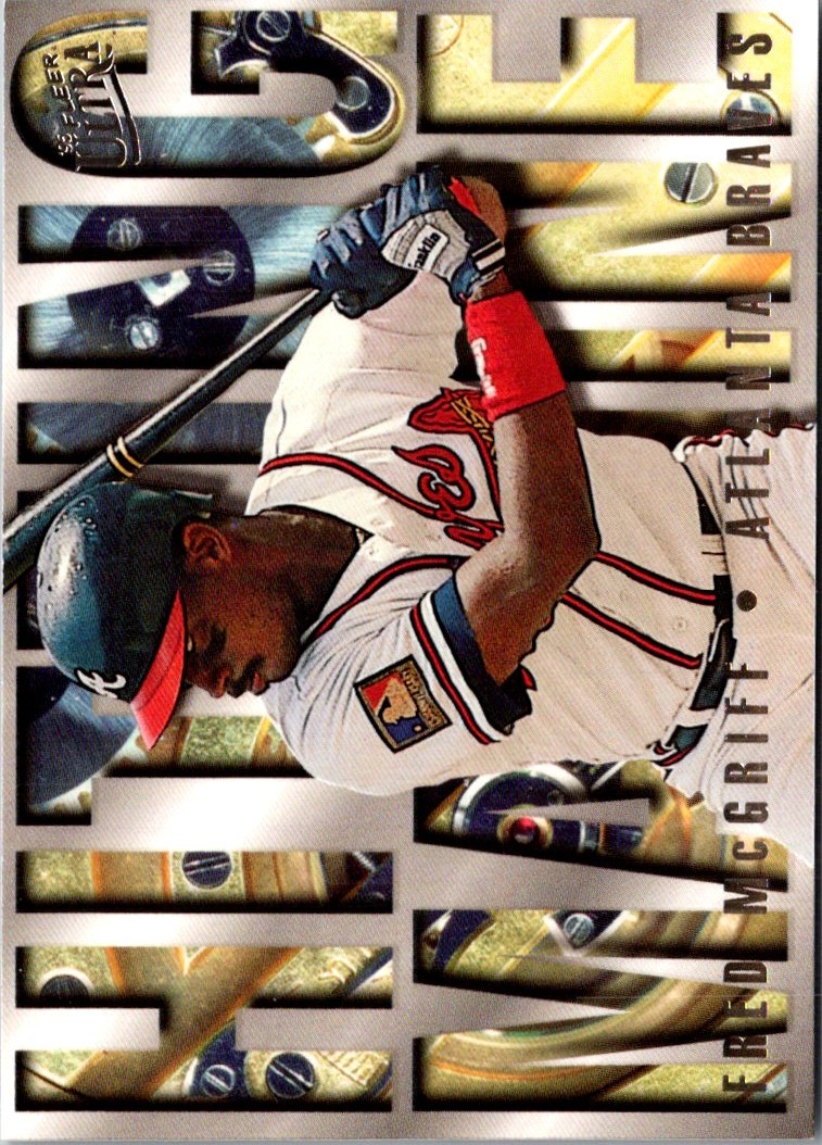 1995 Ultra Hitting Machines Gold Medallion Fred McGriff #8 on Kronozio