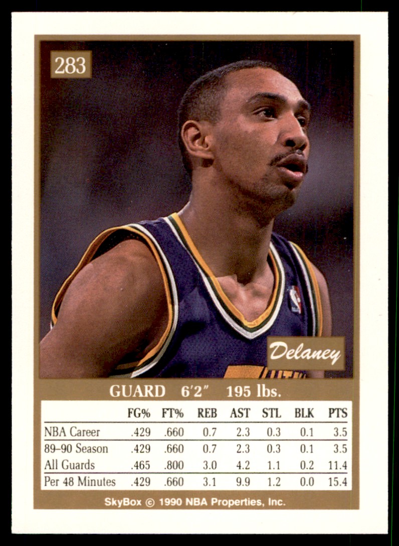 1990-91 SkyBox Delaney Rudd #283 on Kronozio
