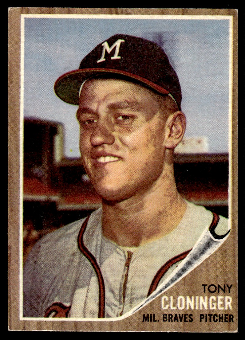 1962 Topps Tony Cloninger #63 on Kronozio