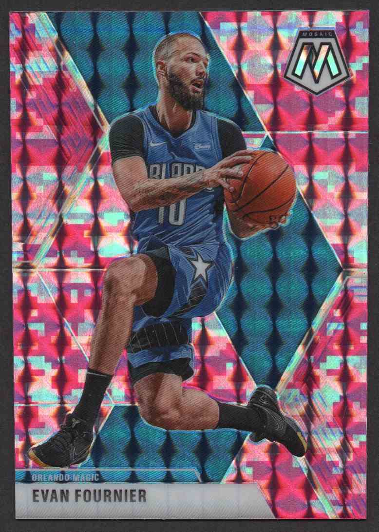 2019-20 Panini Mosaic Pink Camo Prizm Evan Fournier #2 on Kronozio