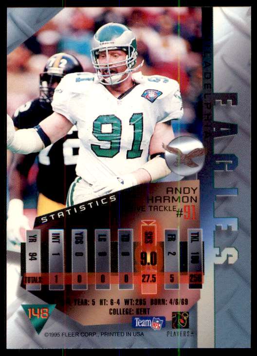 1995 Fleer Metal Andy Harmon #148 on Kronozio