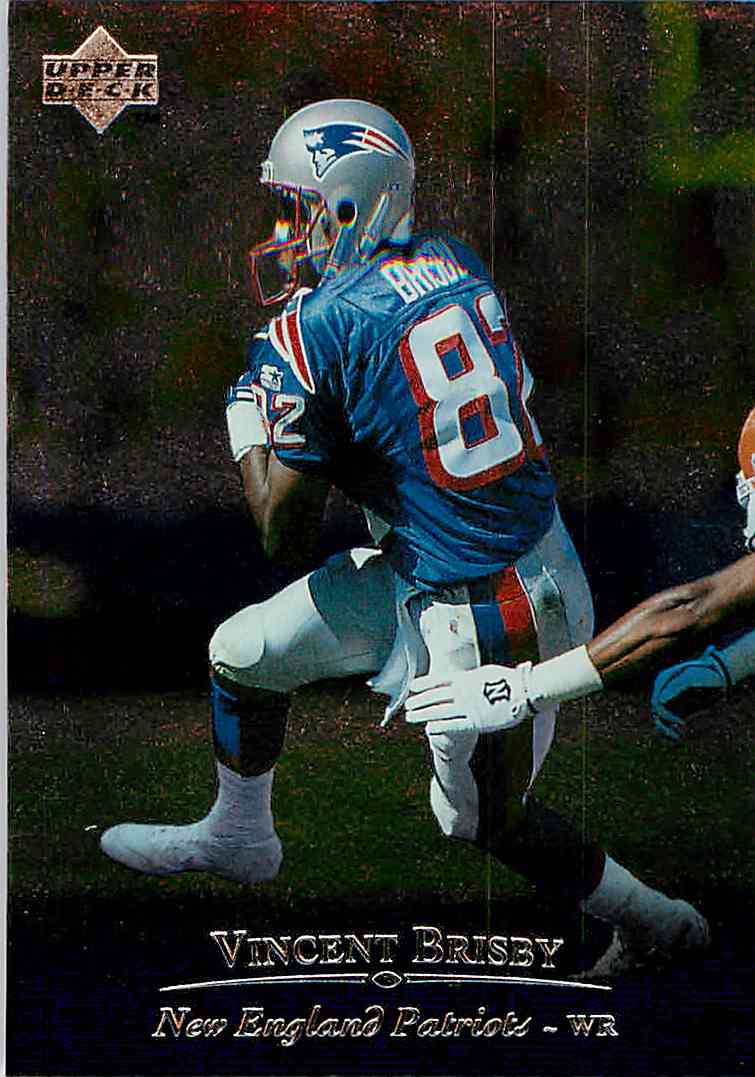 1996 Upper Deck Silver Vincent Brisby #48 on Kronozio