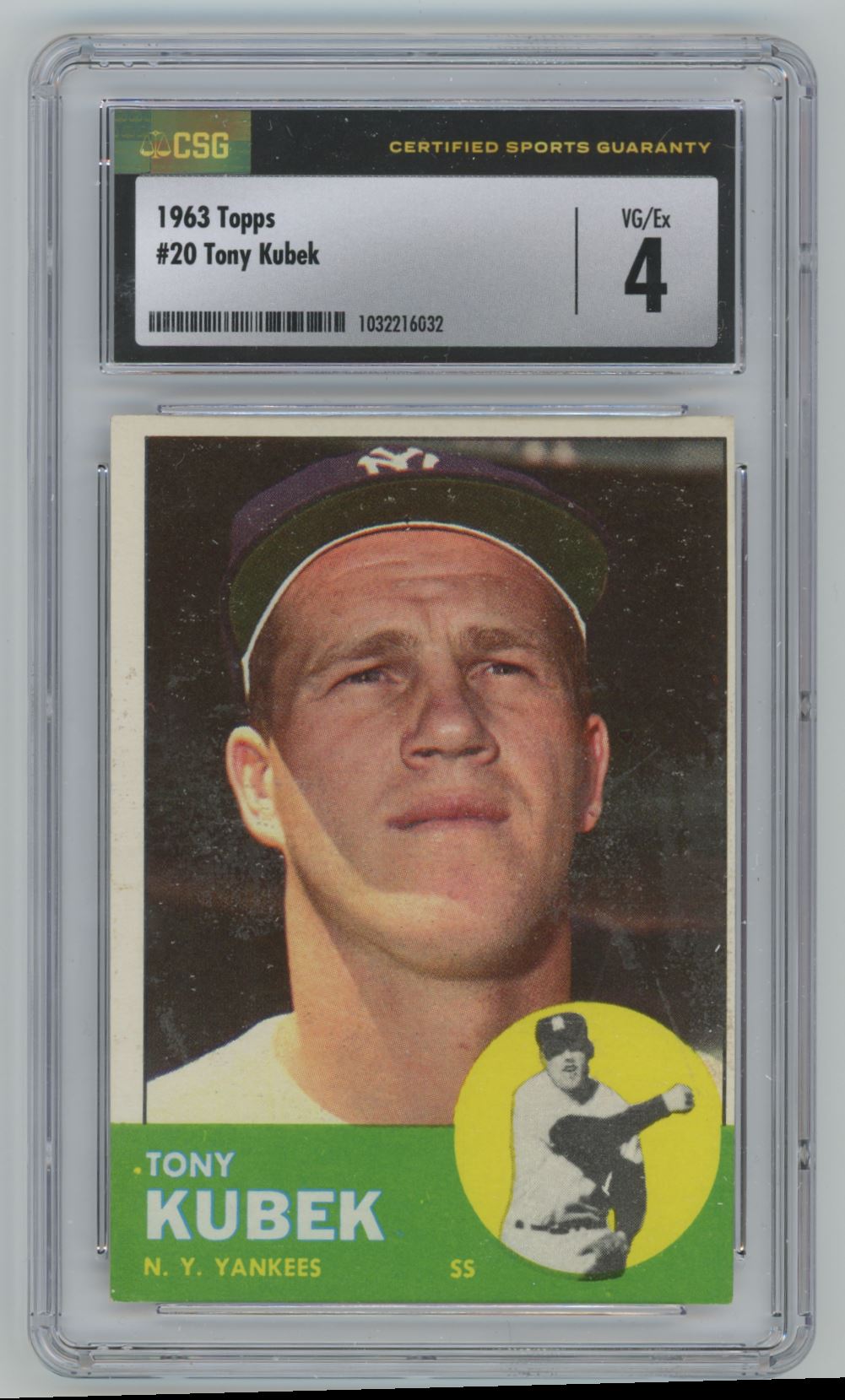 1963 Topps Tony Kubek #20 on Kronozio