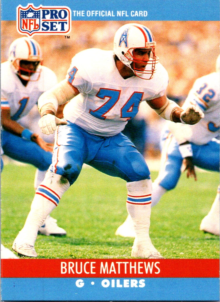 1990 Pro Set Bruce Matthews #514 on Kronozio