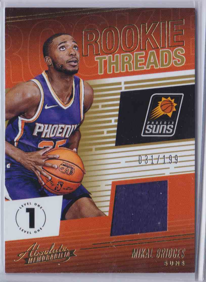 2018-19 Absolute Rookie Threads Mikal Bridges #MKB on Kronozio