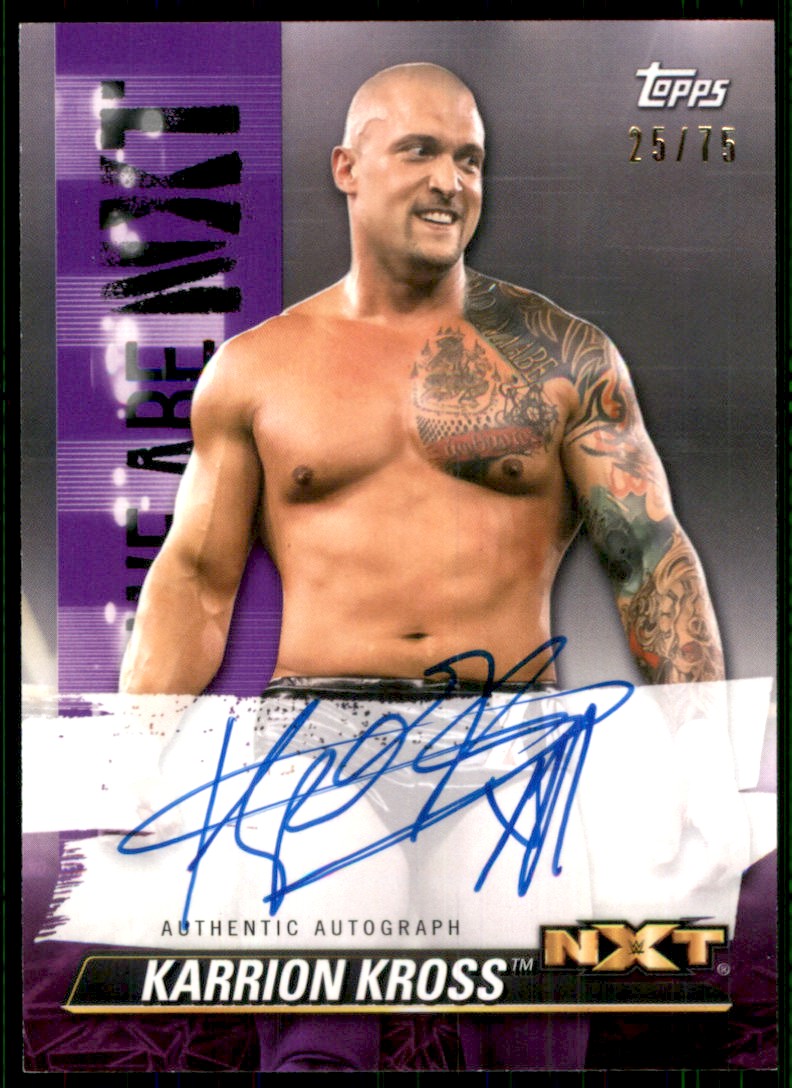 2021 Topps WWE NXT We Are NXT Autographs Purple Karrion Kross #AKK on ...