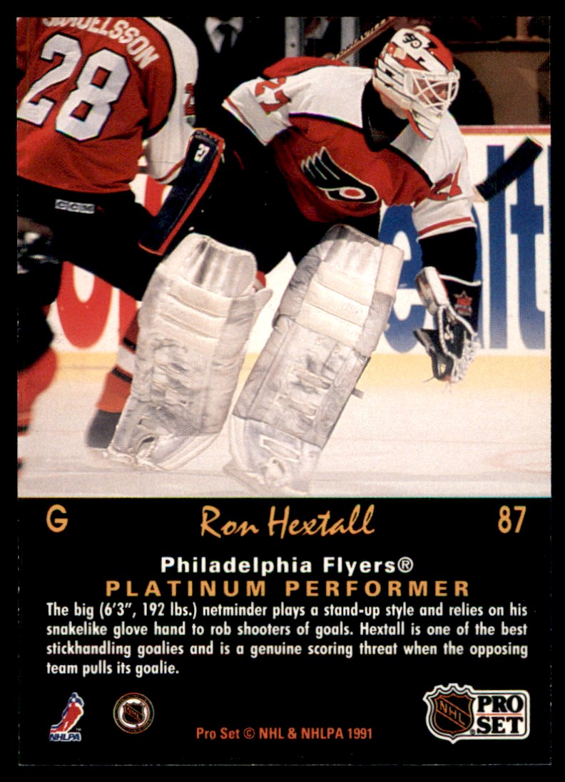 1991-92 Pro Set Platinum Ron Hextall #87 on Kronozio