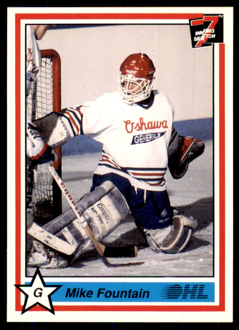 1990-91 7th Inning Sketch OHL Mike Fountain #336 on Kronozio