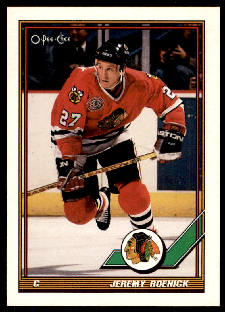 1991-92 O-Pee-Chee Jeremy Roenick #106 on Kronozio