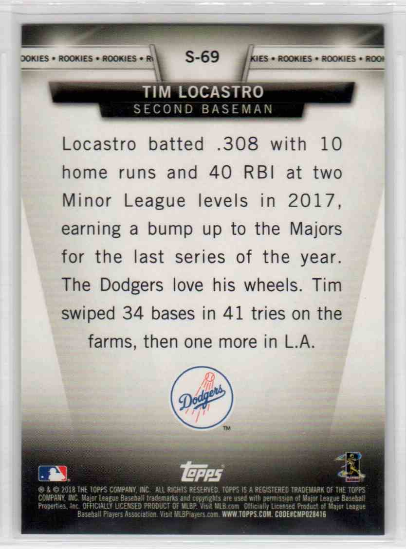 2018 Topps Series 2 Topps Salute Tim Locastro #S-69 on Kronozio