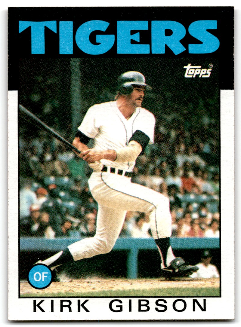 1986 Topps Kirk Gibson #295 on Kronozio