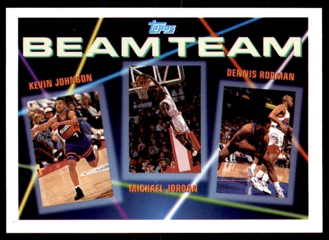 1992-93 Topps Beam Team Dennis Rodman/Michael Jordan/Kevin Johnson #3 ...