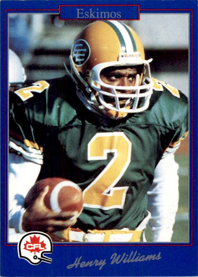 1991 Jogo Canadian NFL CFL Henry Williams #18 on Kronozio