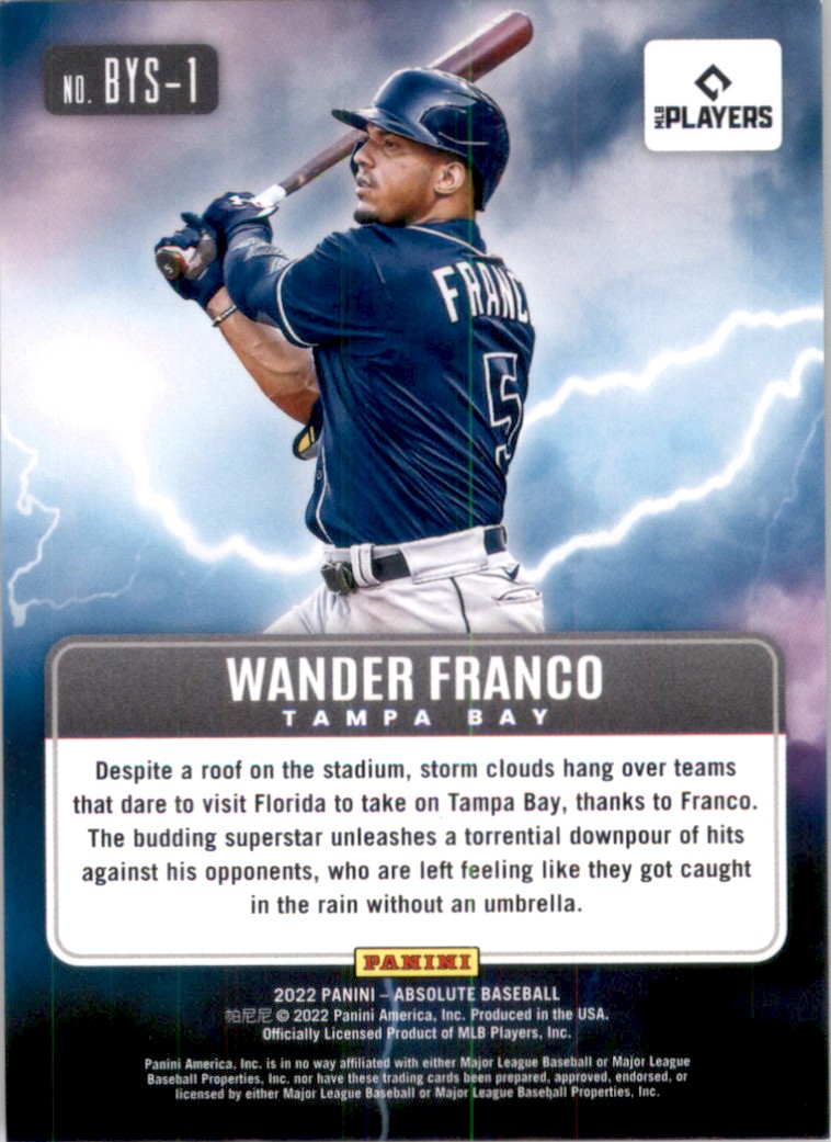 2022 Absolute By Storm Spectrum Red Wander Franco #BYS1 on Kronozio