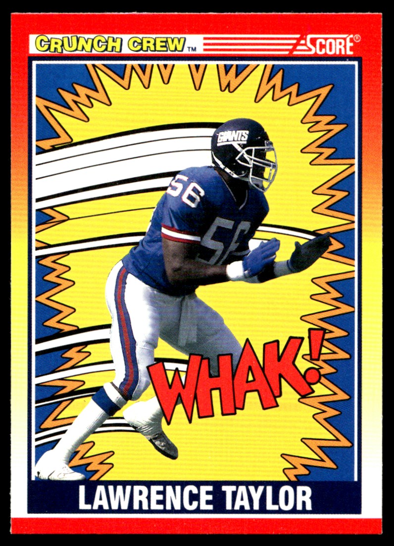 1990 Score Crunch Crew Lawrence Taylor #552 on Kronozio