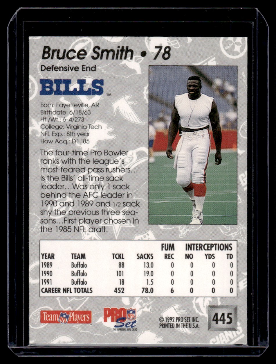1993 Pro Set Power Bruce Smith Buffalo Bills #78 | eBay