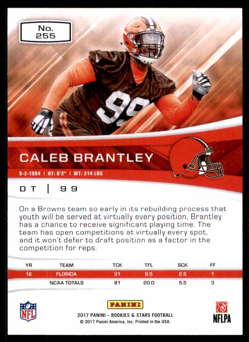 2017 Rookies And Stars Caleb Brantley #255 on Kronozio