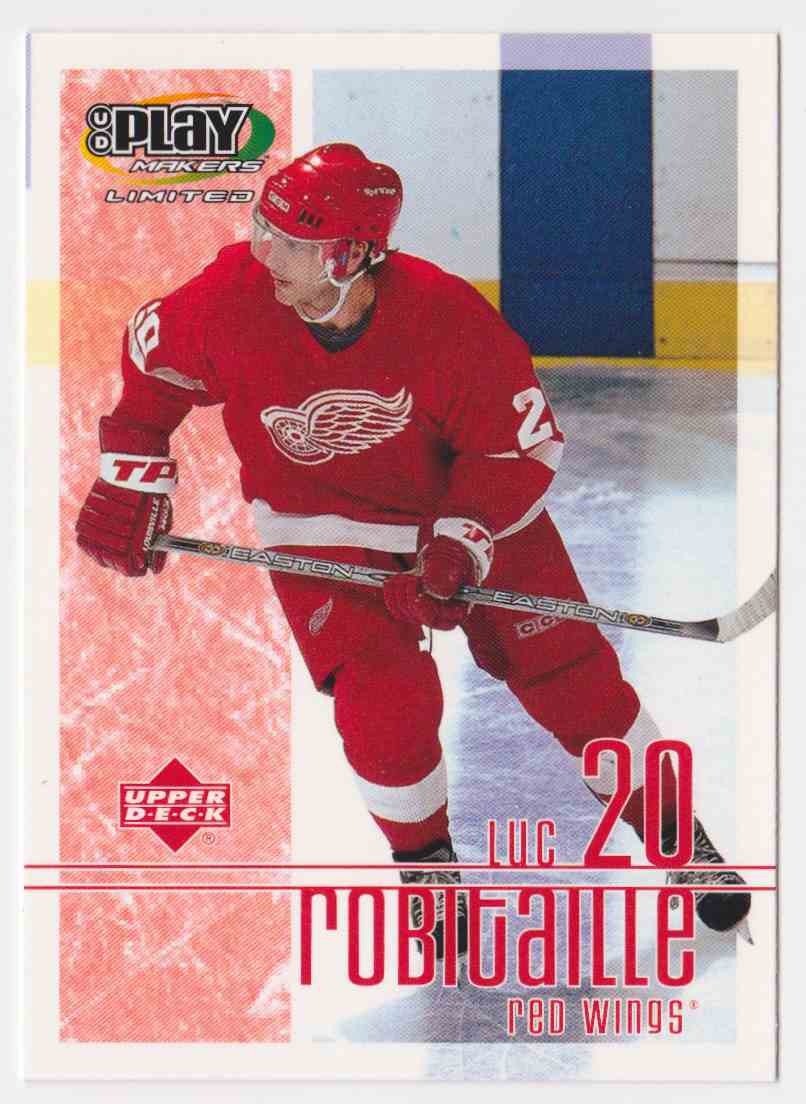 2001-02 Upper Deck UD Playmakers Luc Robitaille #37 on Kronozio