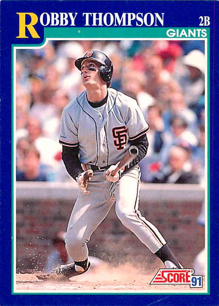 1991 Score Robby Thompson #26 on Kronozio