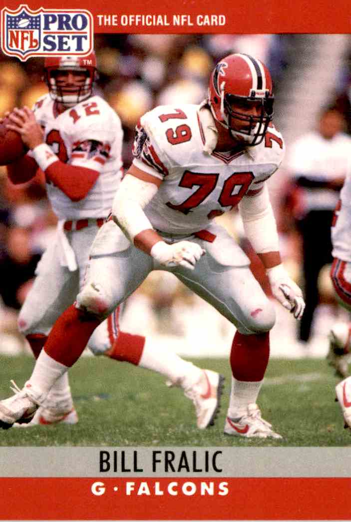 1990 Pro Set NFL Bill Fralic #34 on Kronozio