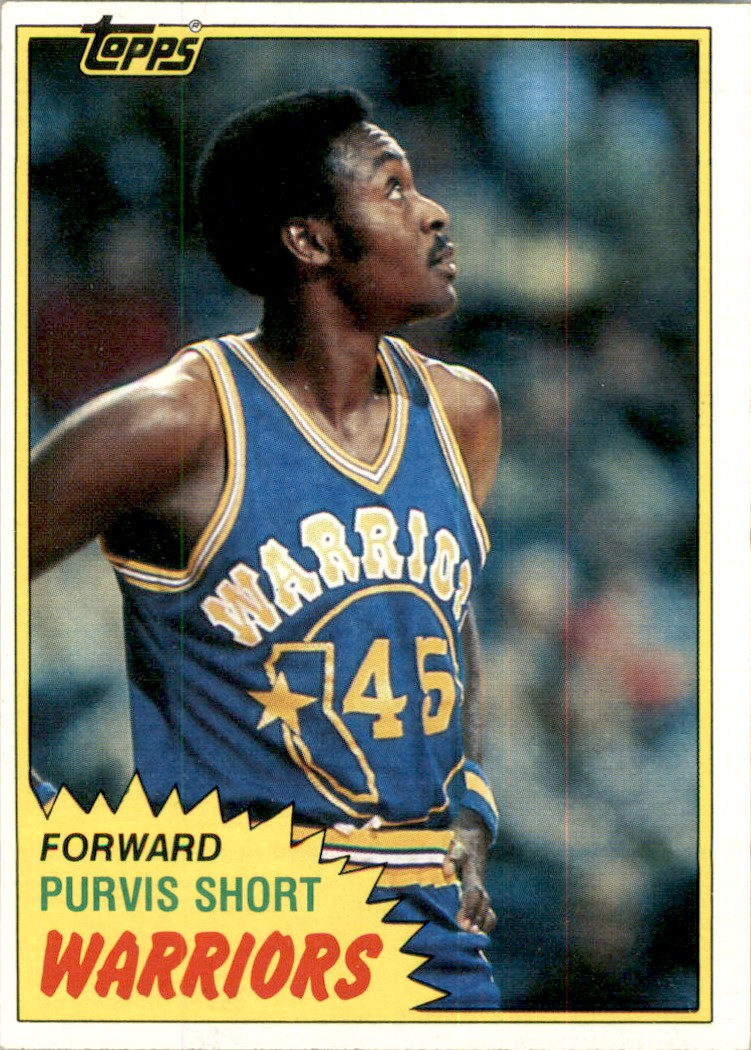 1981-82 Topps Basketball Purvis Short (A) Golden State Warriors #W74 | eBay