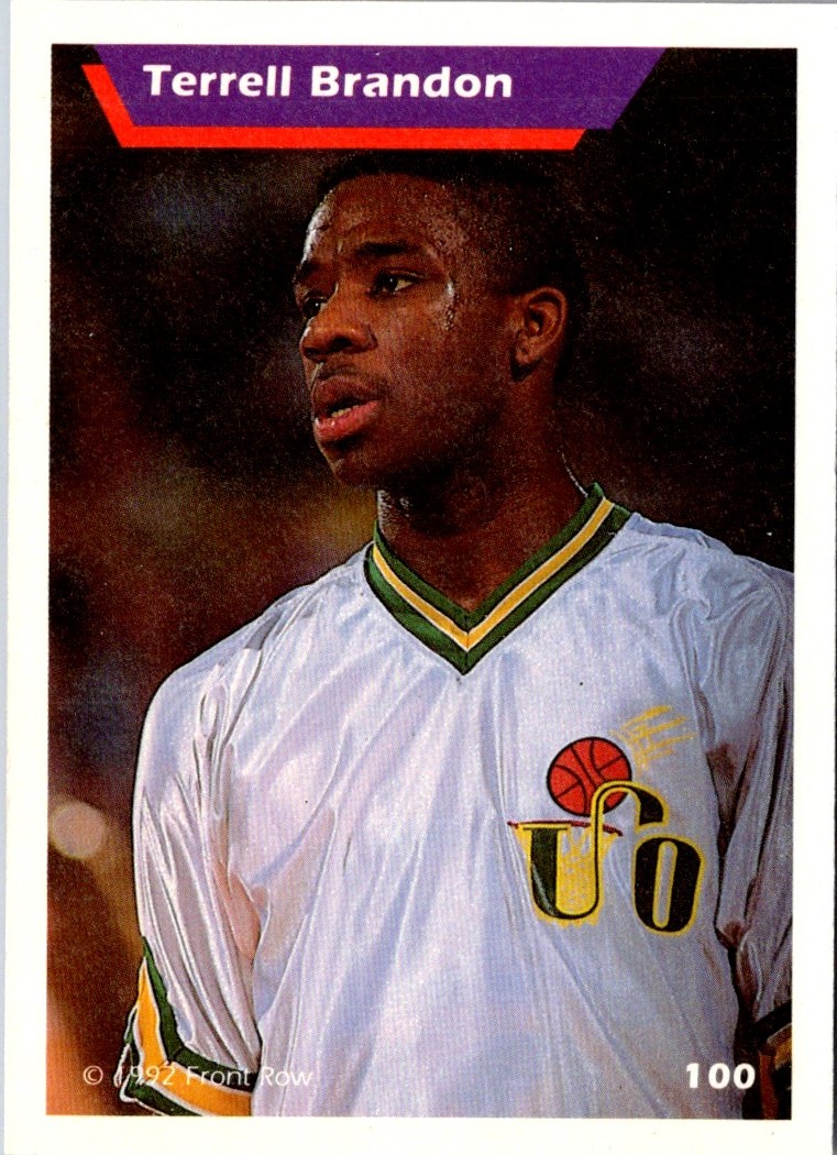 1992-93 Front Row Dream Picks Terrell Brandon #100 on Kronozio