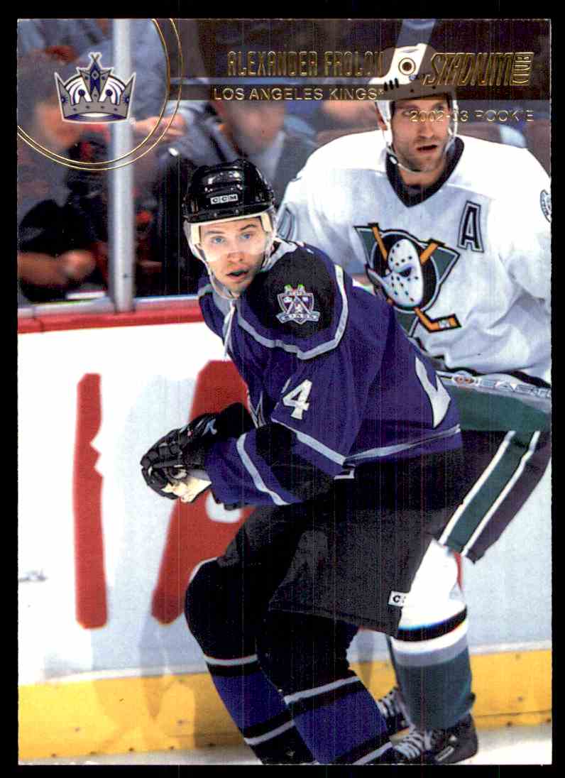 2002-03 Stadium Club Alexander Frolov #123 on Kronozio