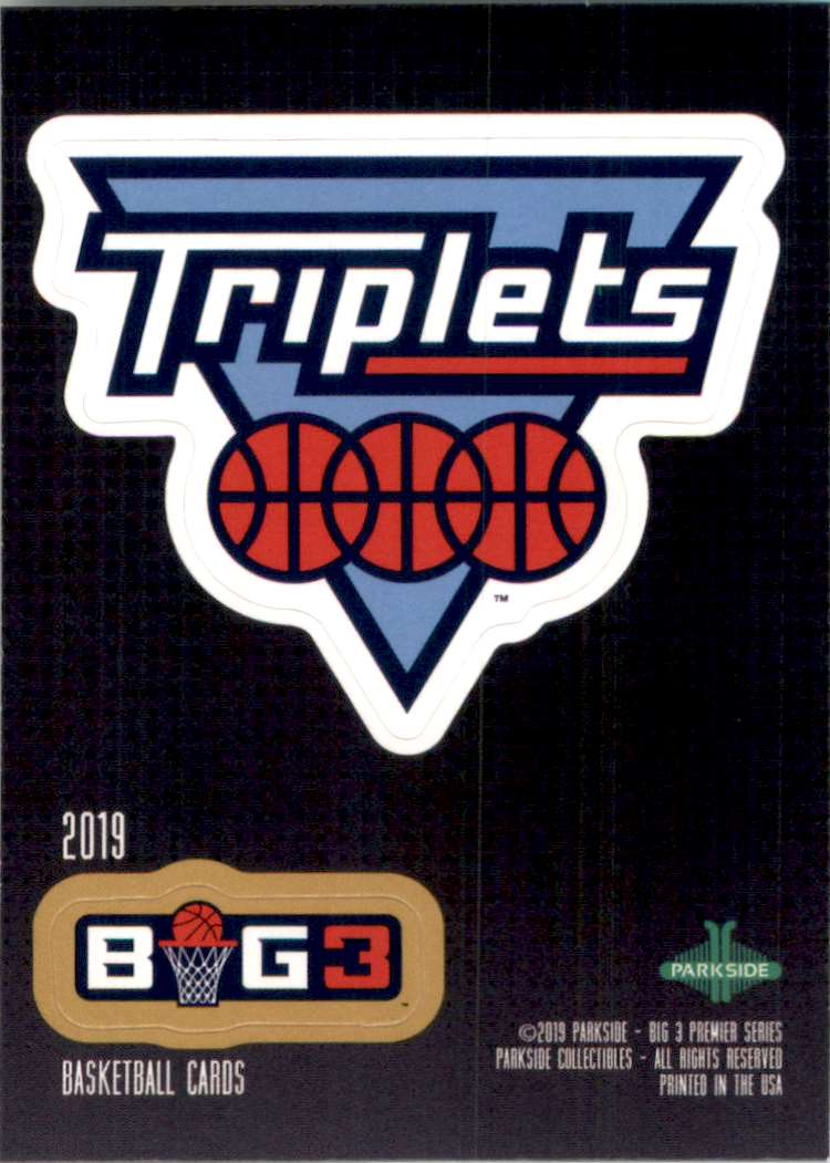 2019-20 Parkside Big3 Stickers Triplets Logo #13 on Kronozio