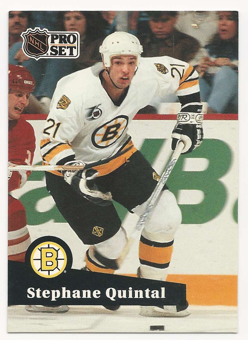 1991-92 Pro Set Stephane Quintal #350 on Kronozio